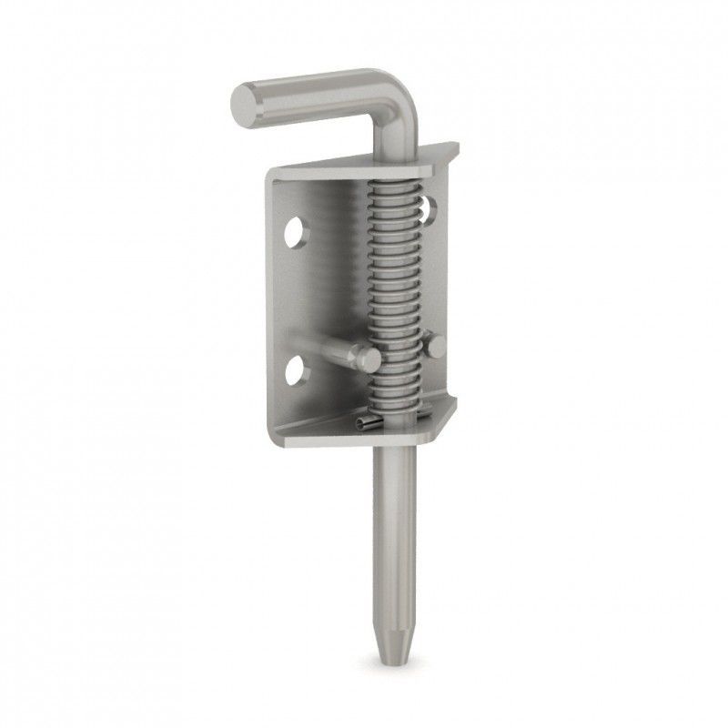 Sliding bolt latch - 16-1-9007 - PINET INDUSTRIE - zinc-plated steel / stop