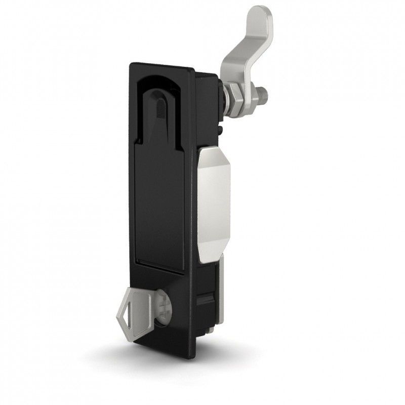 Compression latch - 16-1-4112 - PINET INDUSTRIE - keyed / cast-zinc / zamak