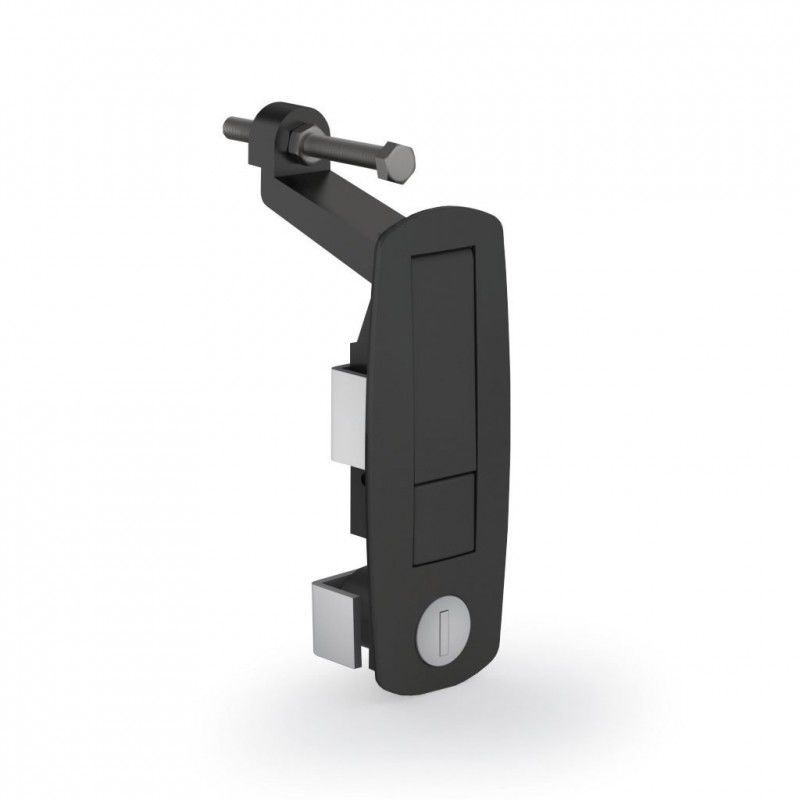 Compression latch - 16-1-9010 - PINET INDUSTRIE - keyed / steel / zinc