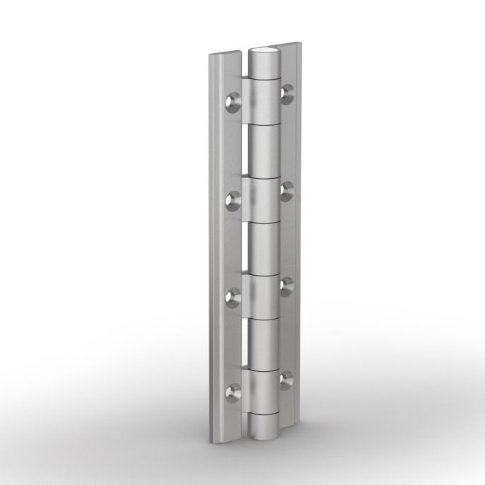 Spring hinge - 72-1-4316 - PINET INDUSTRIE - aluminum / screw-in / 180°