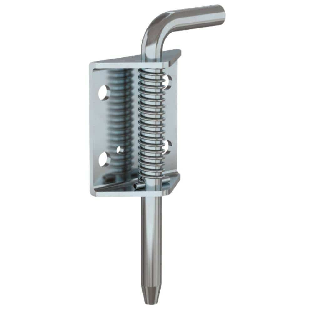 Sliding bolt latch - 16-1-9026 - PINET INDUSTRIE - zinc-plated steel / stop