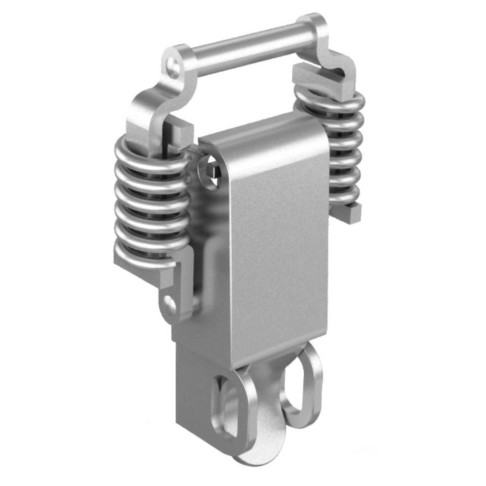 Zinc-coated steel draw latch - 16-7-3765 - PINET INDUSTRIE - spring