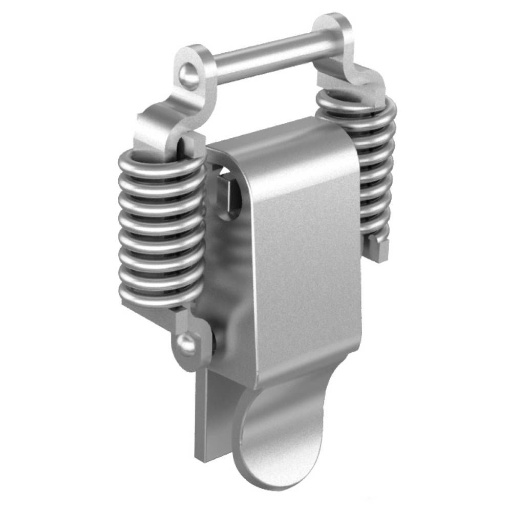 Zinc-coated steel draw latch - 16-7-3735 - PINET INDUSTRIE - spring