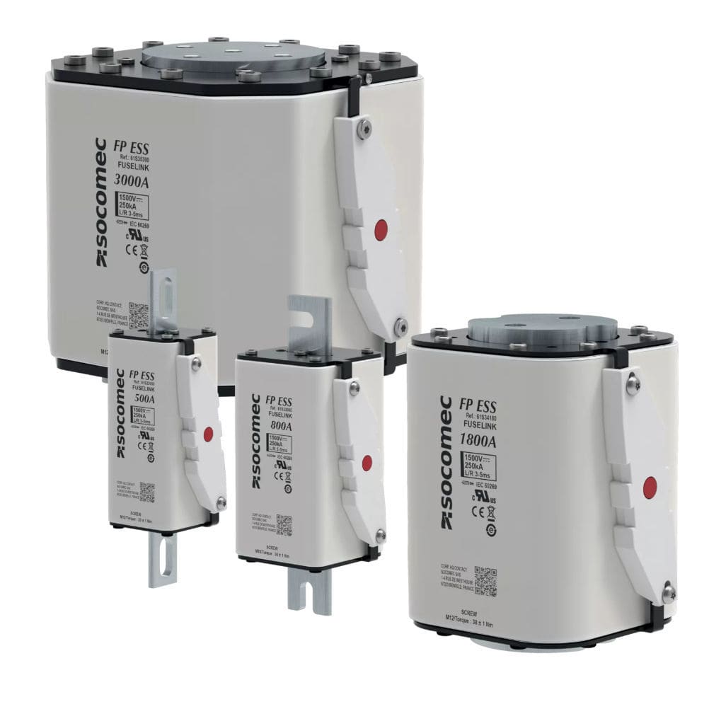 Square fuse - FP ESS - SOCOMEC - blade / Class aR / for photovoltaic ...