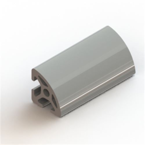 Aluminum profile - BASE05E0044 - elcom SAS - round / industrial ...
