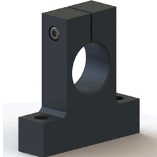 Shaft end support - SEM series - OAV Air Bearings - aluminium / precision