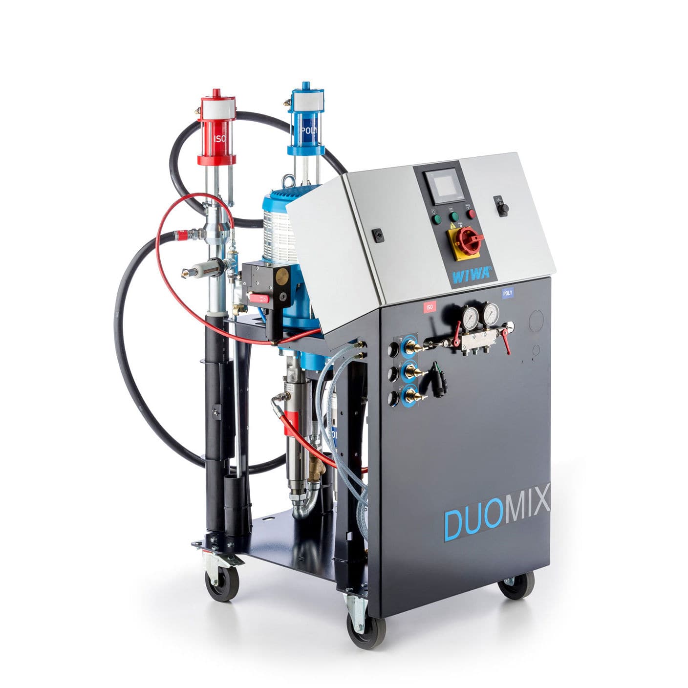 Mobile spray unit - DUOMIX PU 540 - WIWA - polyurethane / for coating