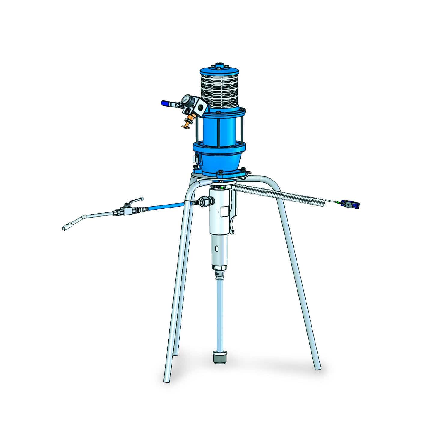 Piston pump - INJECT HD 4 - WIWA - for resins / pneumatic / stationary