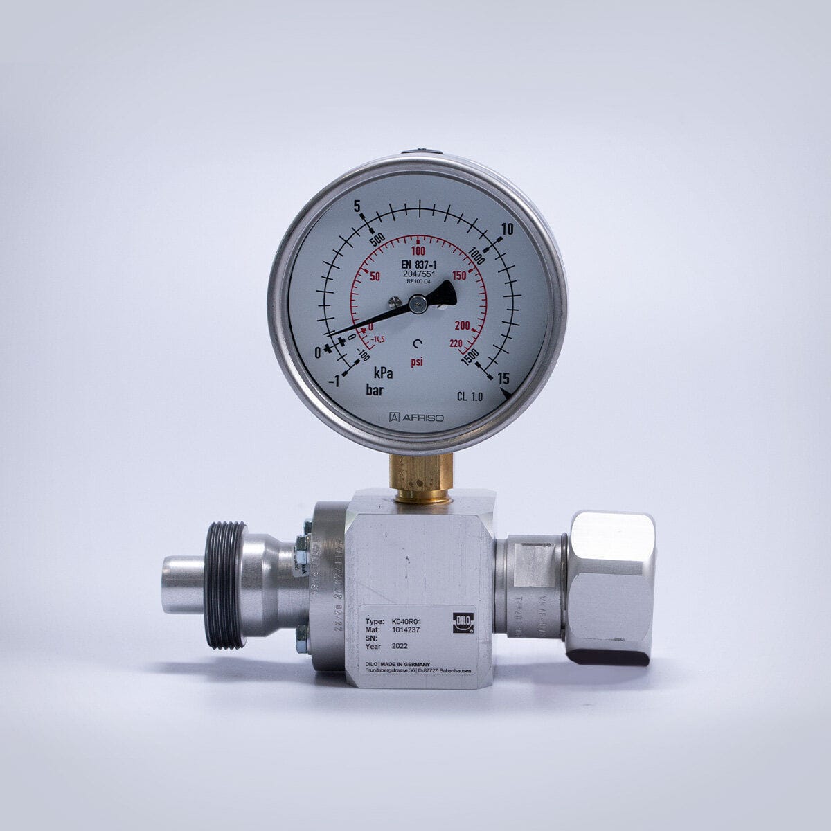 Dial pressure gauge - K040R01 - DILO Armaturen und Anlagen GmbH