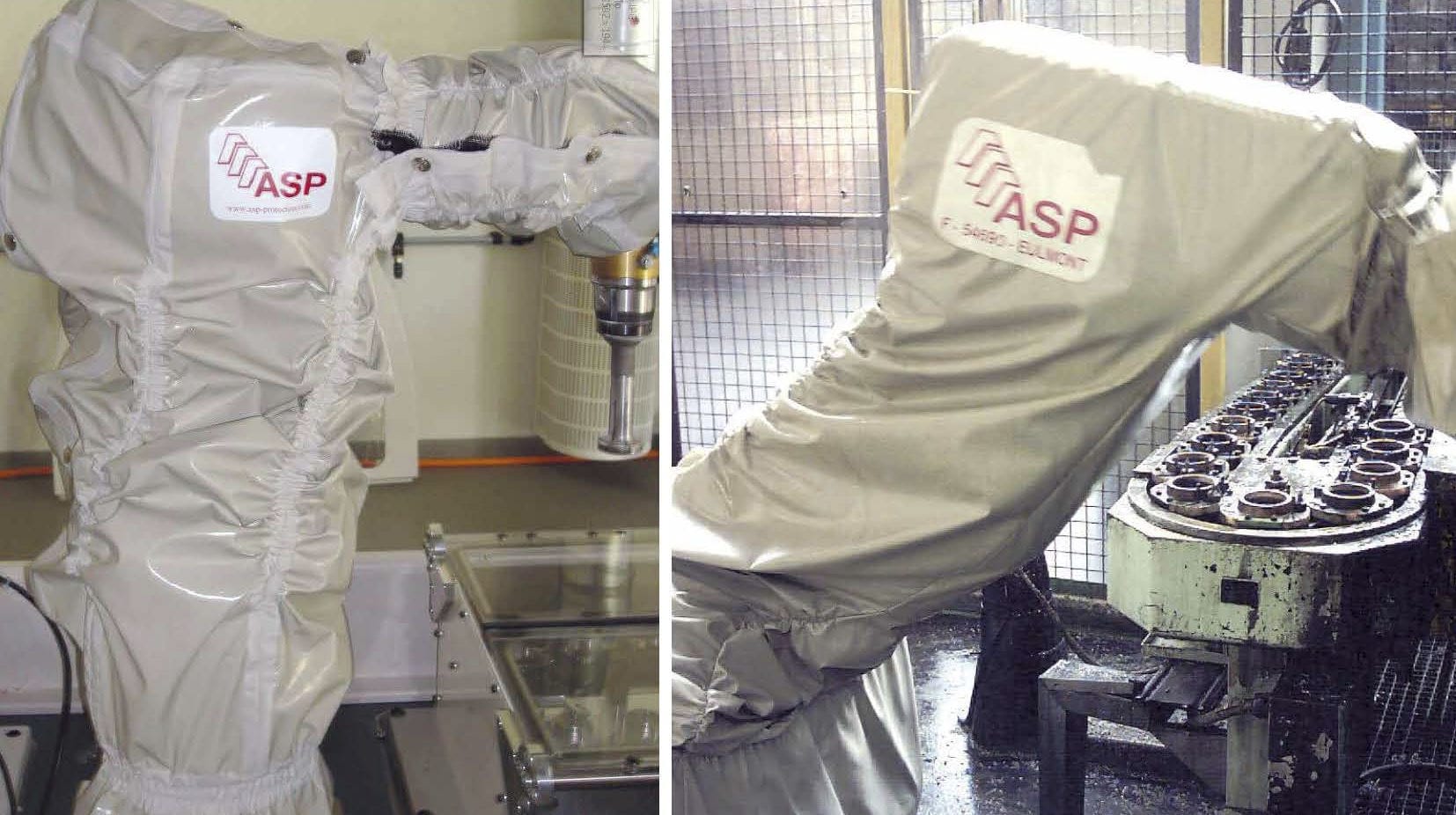 Handling robot protective cover - ASP - cutting robot / metal machining