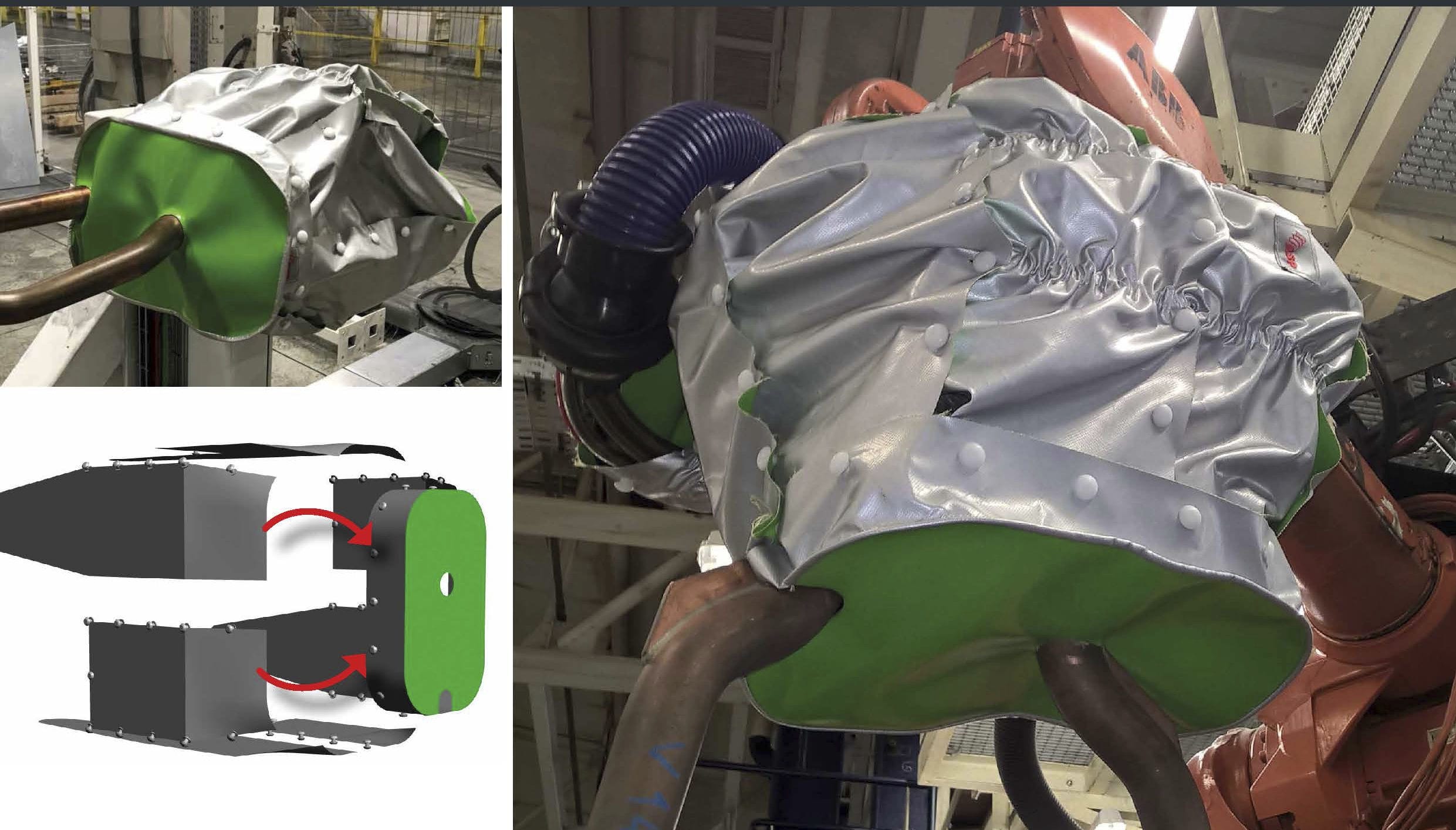 Welding robot protective cover - TKS-ALU / TEXALIS / TIFFON -R - ASP ...