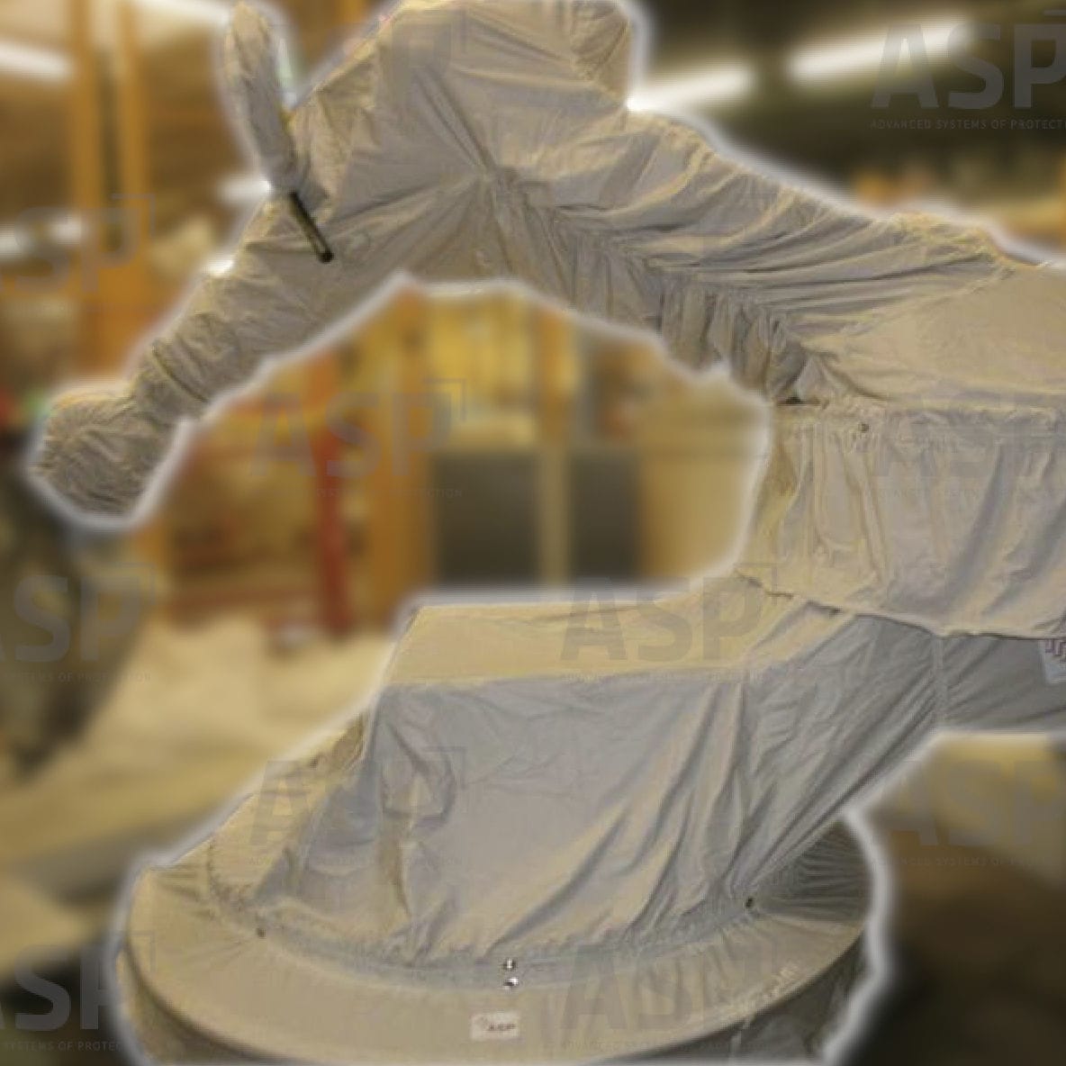 Foundry robot protective cover - TELUPRO - ASP - metal machining