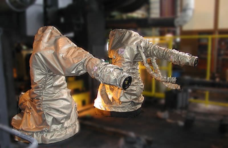 Forge robot protective cover - TIFFON-GREEN - ASP - waterproof / custom ...