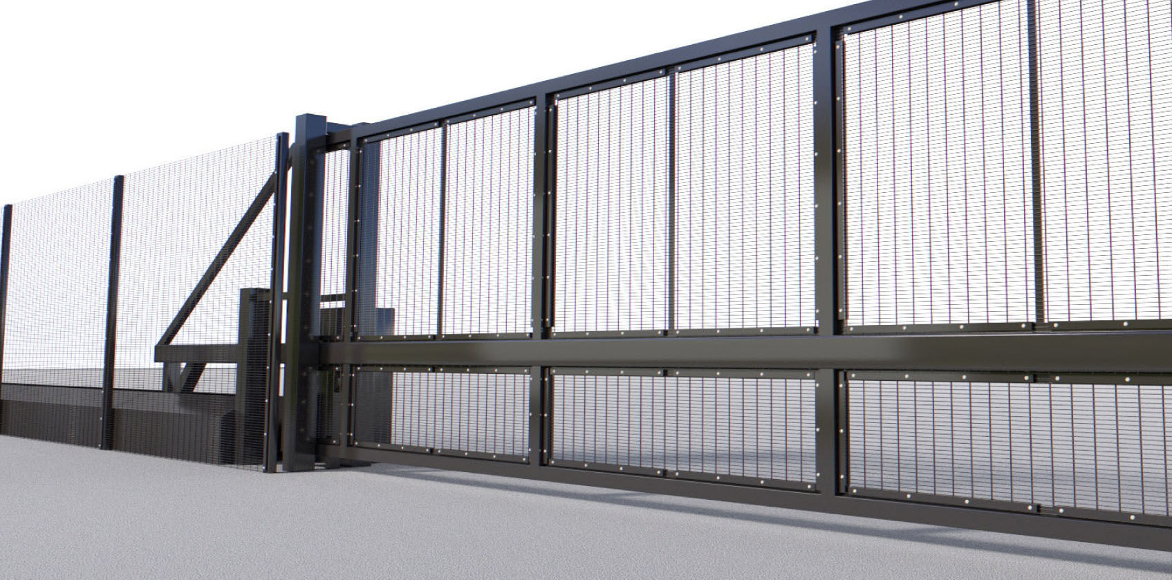 Sliding gate - TERRA G8 - FRONTIER PITTS FRANCE - motorized / wear ...