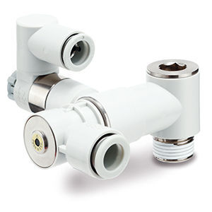 Control valve - ASP series - SMC - plug / manual / for air