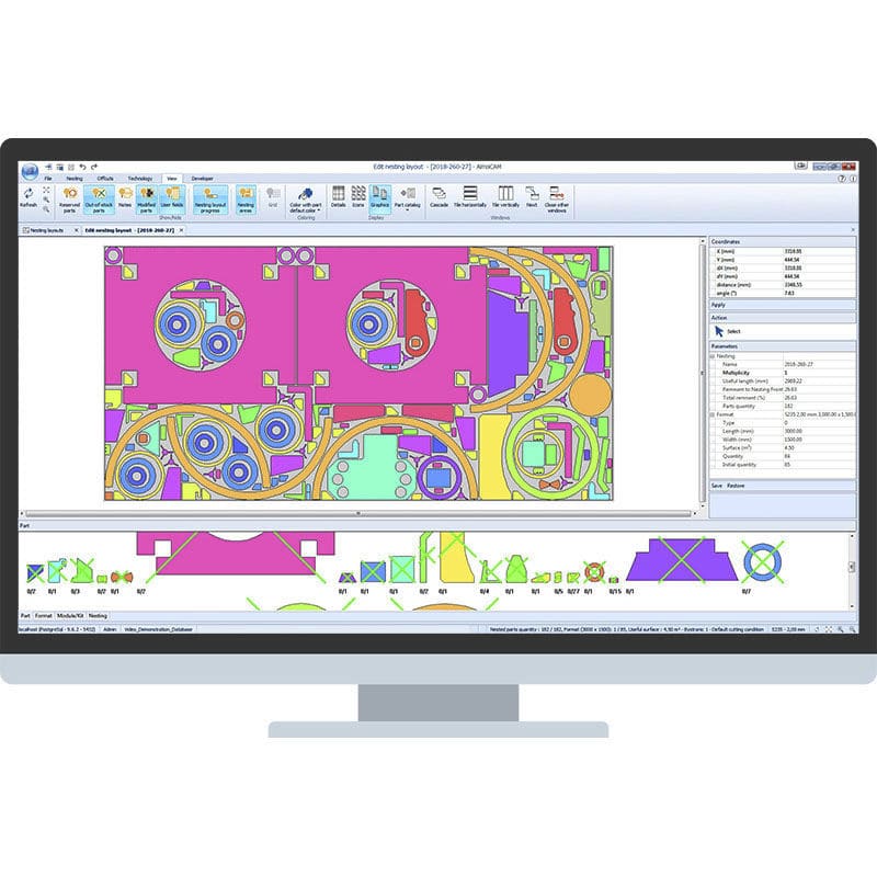 Cutting software - Almacam Cut - ALMA - programming / CAM / nesting