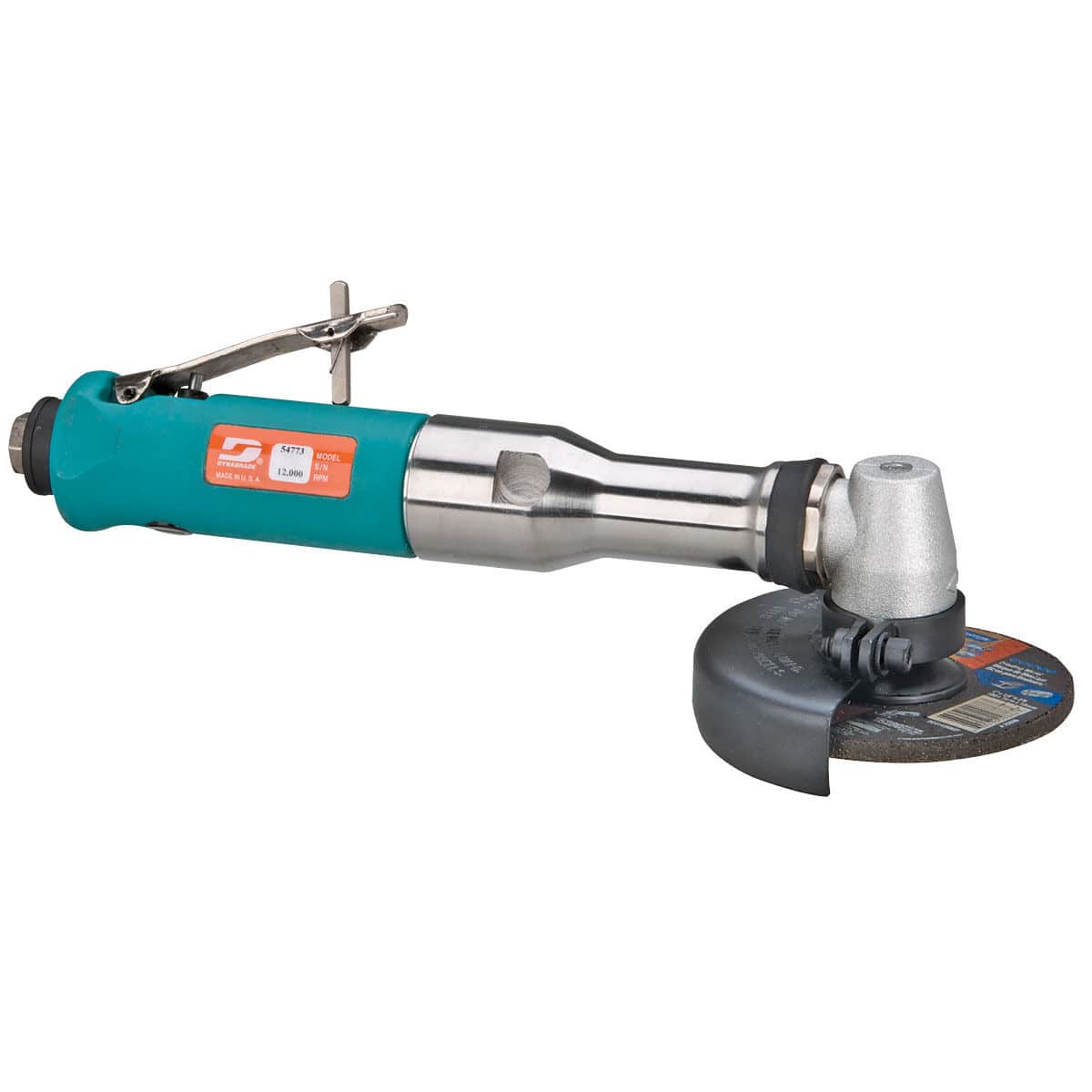 Pneumatic portable grinder - 54773 - DYNABRADE Europe - angle / extendable