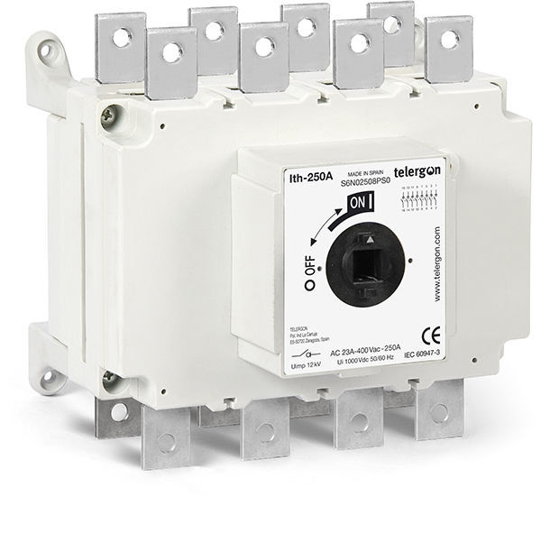 Multipole disconnect switch - S6N0160 - Telergon - AC / busbar-mounted ...