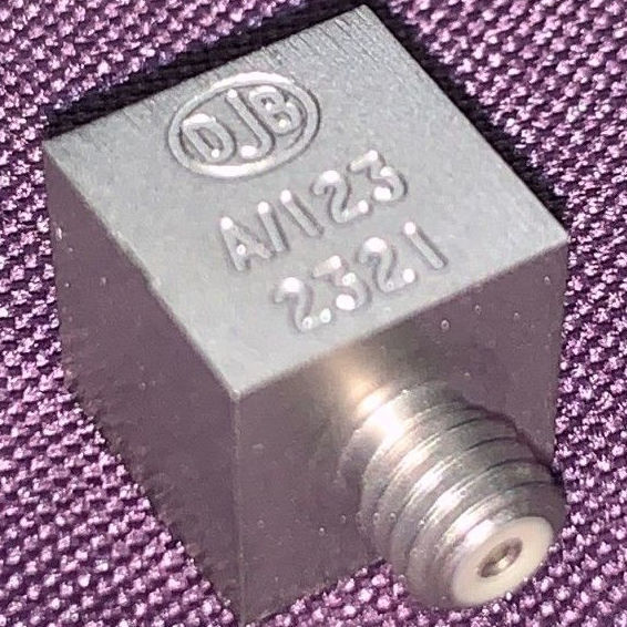 1-axis accelerometer - A/123/B - DJB Instruments UK Ltd - IEPE / compact