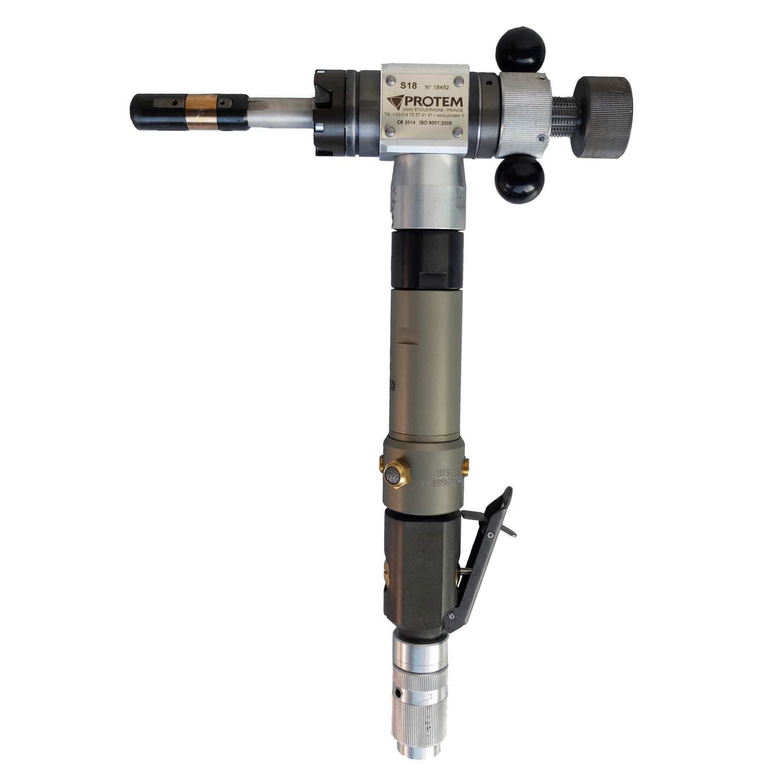 Tube beveling machine - S18 - PROTEM - pneumatic / electric / portable