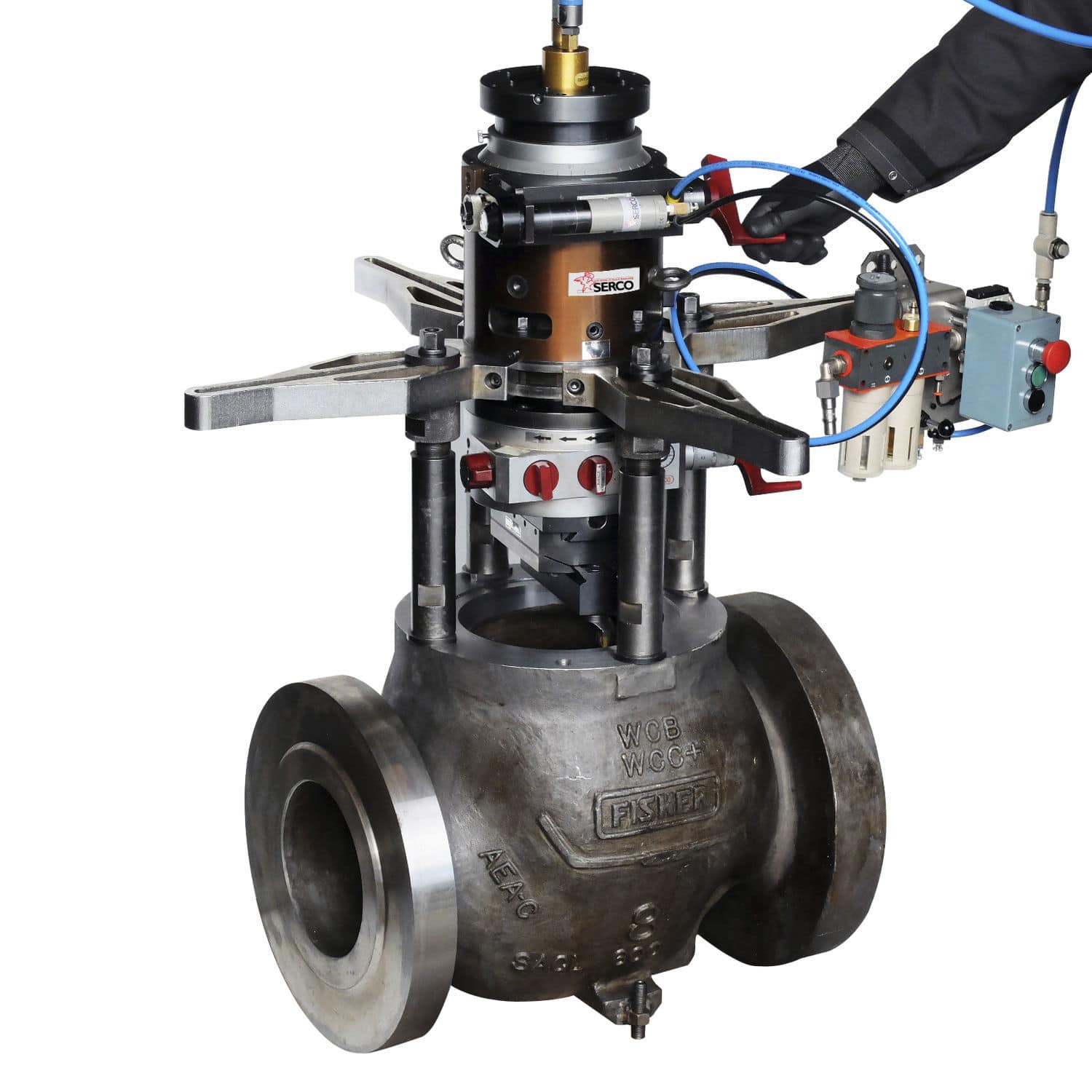 Portable flange facer - TU 1100 - PROTEM - hydraulic / pneumatic ...