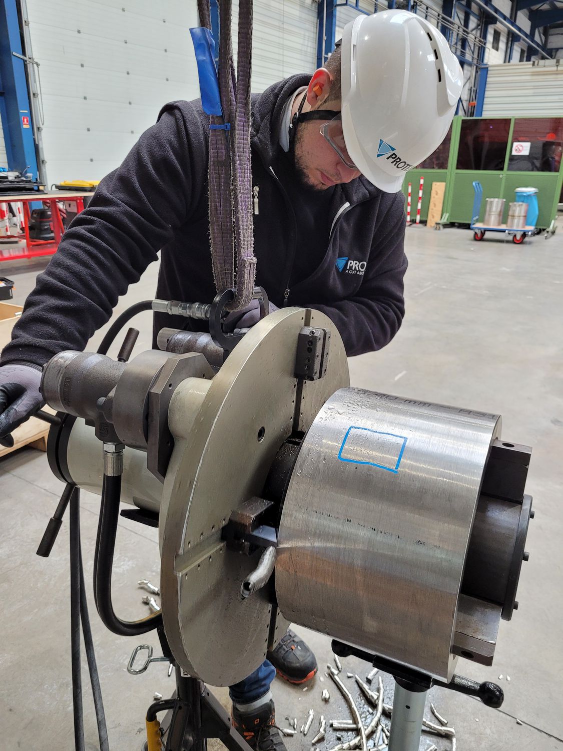 Pneumatic beveling machine - US150 - PROTEM - electric / hydraulic ...