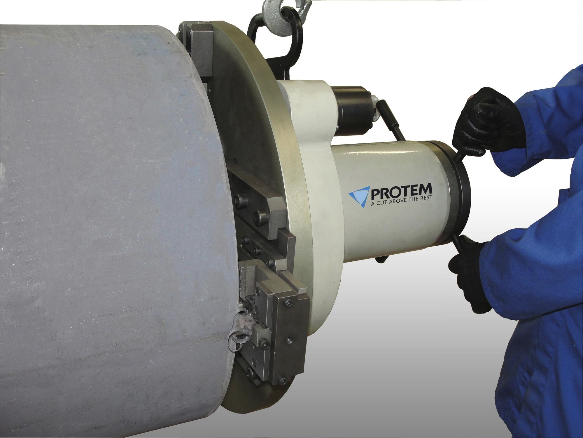 Portable chamfering machine - US 150 - PROTEM - for pipe ends / heavy-duty