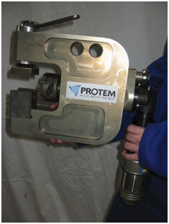 Hand-held chamfering machine - GR76 - PROTEM - for pipes