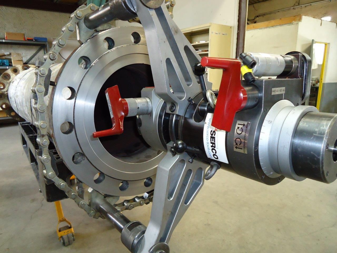 Surfacing machine with bore - SERCO TU - PROTEM - for valves and ...