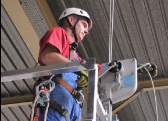 Manual winch - m.lift 400 - FIXATOR - for suspended cradles / compact