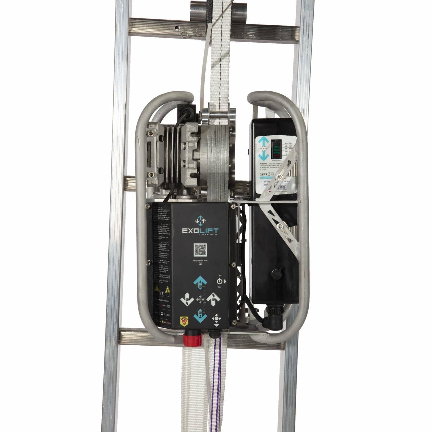 Electric winch - EXOLIFT - Fixator - wire rope / strap / man-riding