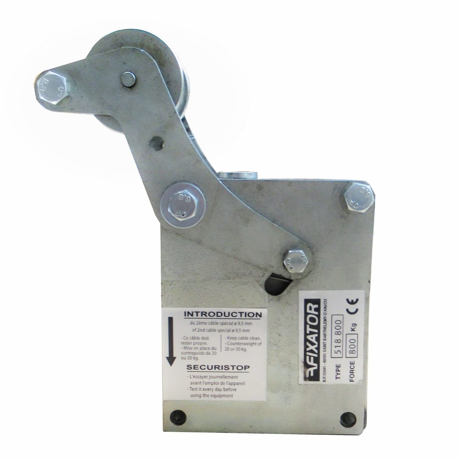 Industry fall arrest system - Securistop series - Fixator - for ...