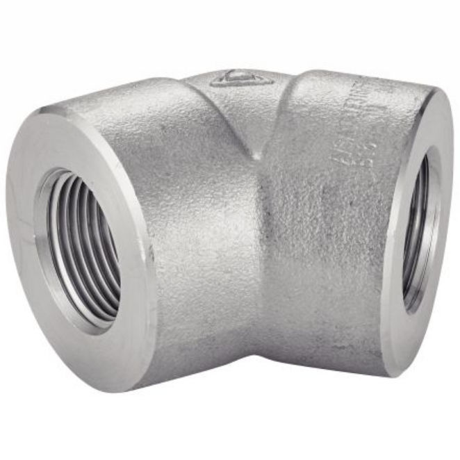 45° angle fitting - 5323 - BENE INOX - hydraulic / tapped / stainless steel