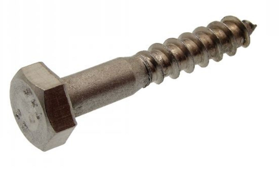 Wood screw - 211304 - BENE INOX - with hexagonal head / slotted ...