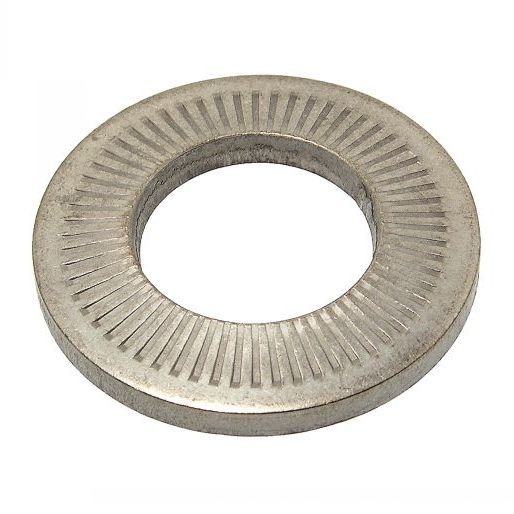 Ribbed washer - 216515 - BENE INOX - conical / steel