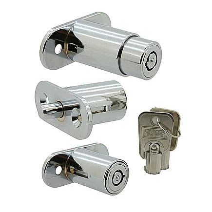 Push-knob lock - G8990 - Camlock Systems - key / for sliding doors / brass