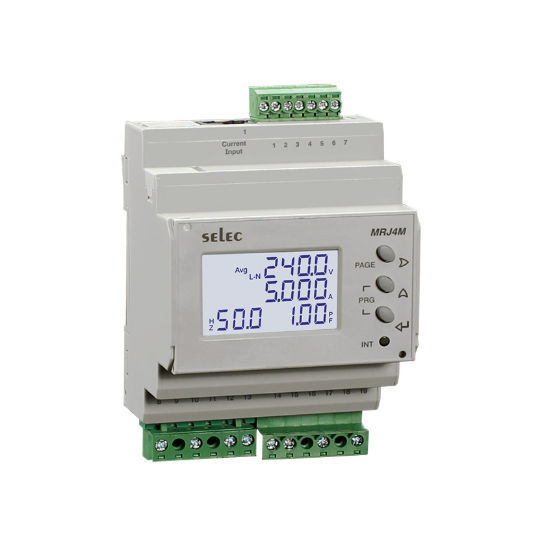 Digital multimeter - MRJ4M series - SELEC Controls Pvt. Ltd. - DIN rail ...