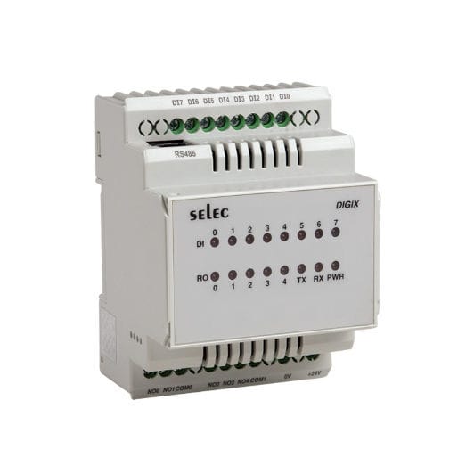 DIN rail PLC - DIGIX-B - SELEC Controls Pvt. Ltd. - analog inputs ...