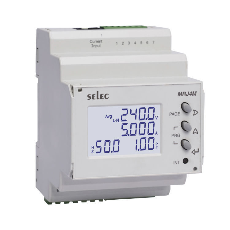 Digital multimeter - MRJ4M series - SELEC Controls Pvt. Ltd. - DIN rail ...