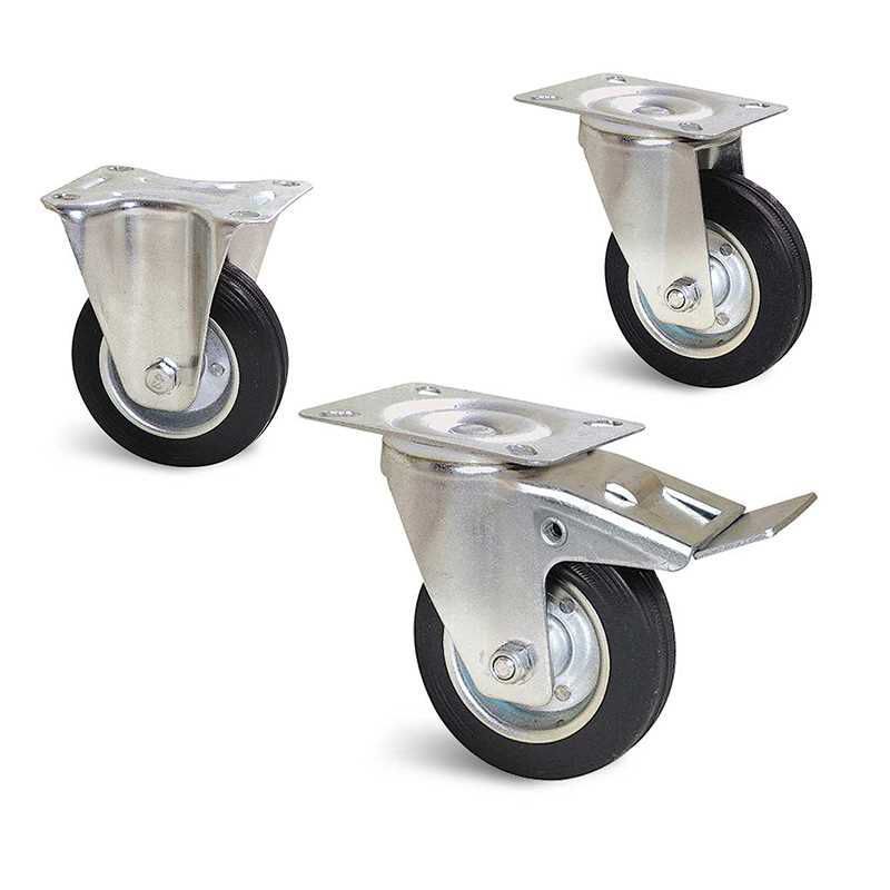 Swivel caster - Portroll Manuroll series - GUITEL HERVIEU - base plate ...