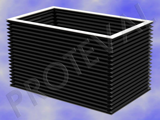 Rectangular protective bellows - Proteval fuelles para maquinaria sl ...