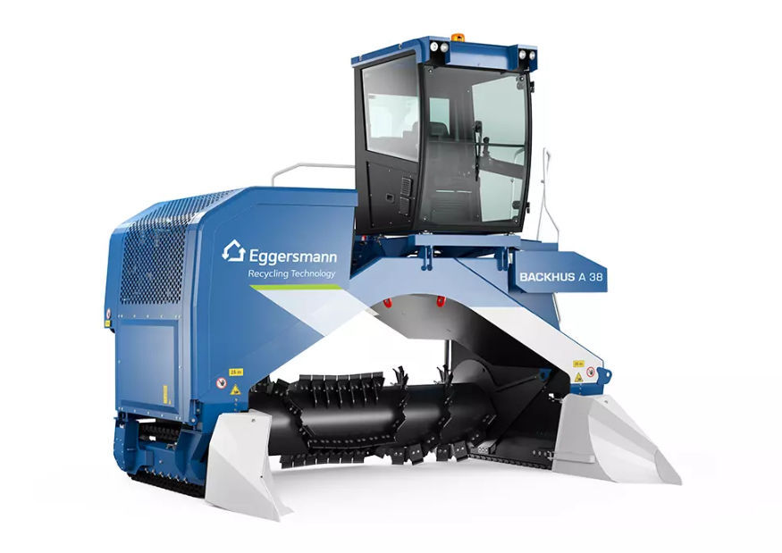 Windrow turner - BACKHUS A 38 - Eggersmann Recycling Technology