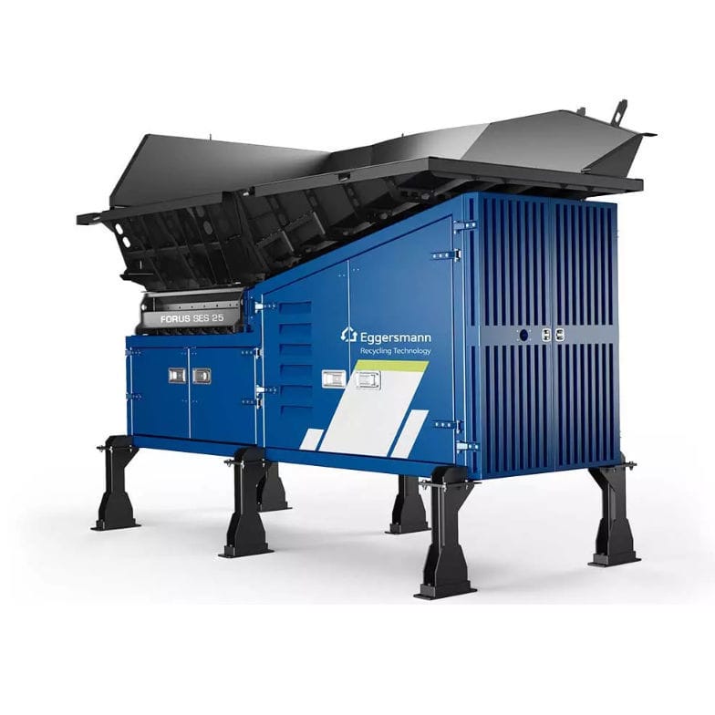 Primary shredder - FORUS SES 25 - Eggersmann Recycling Technology - two ...