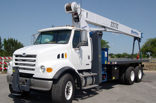 Truck-mounted crane - 2262 C/T - Manitex - telescopic / loading / 3-axle