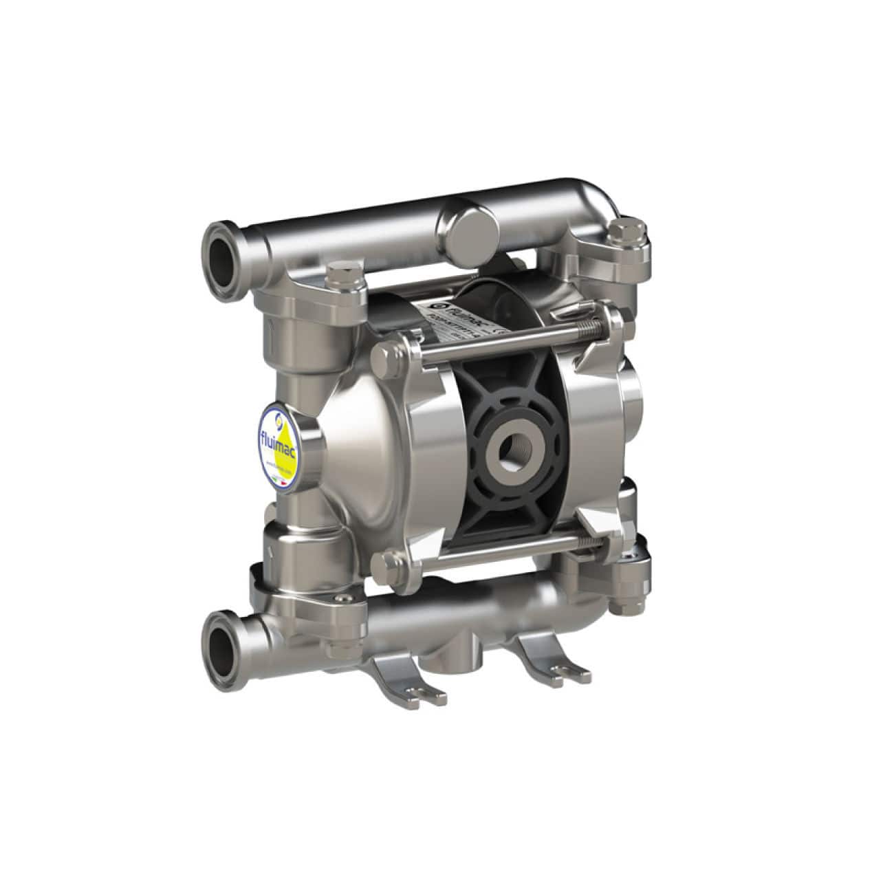 Double-diaphragm pump - PF20 - FLUIMAC - air / air-driven / stationary