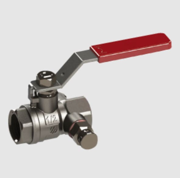 Ball valve - V3000B - SOCLA - lever / drain / for water