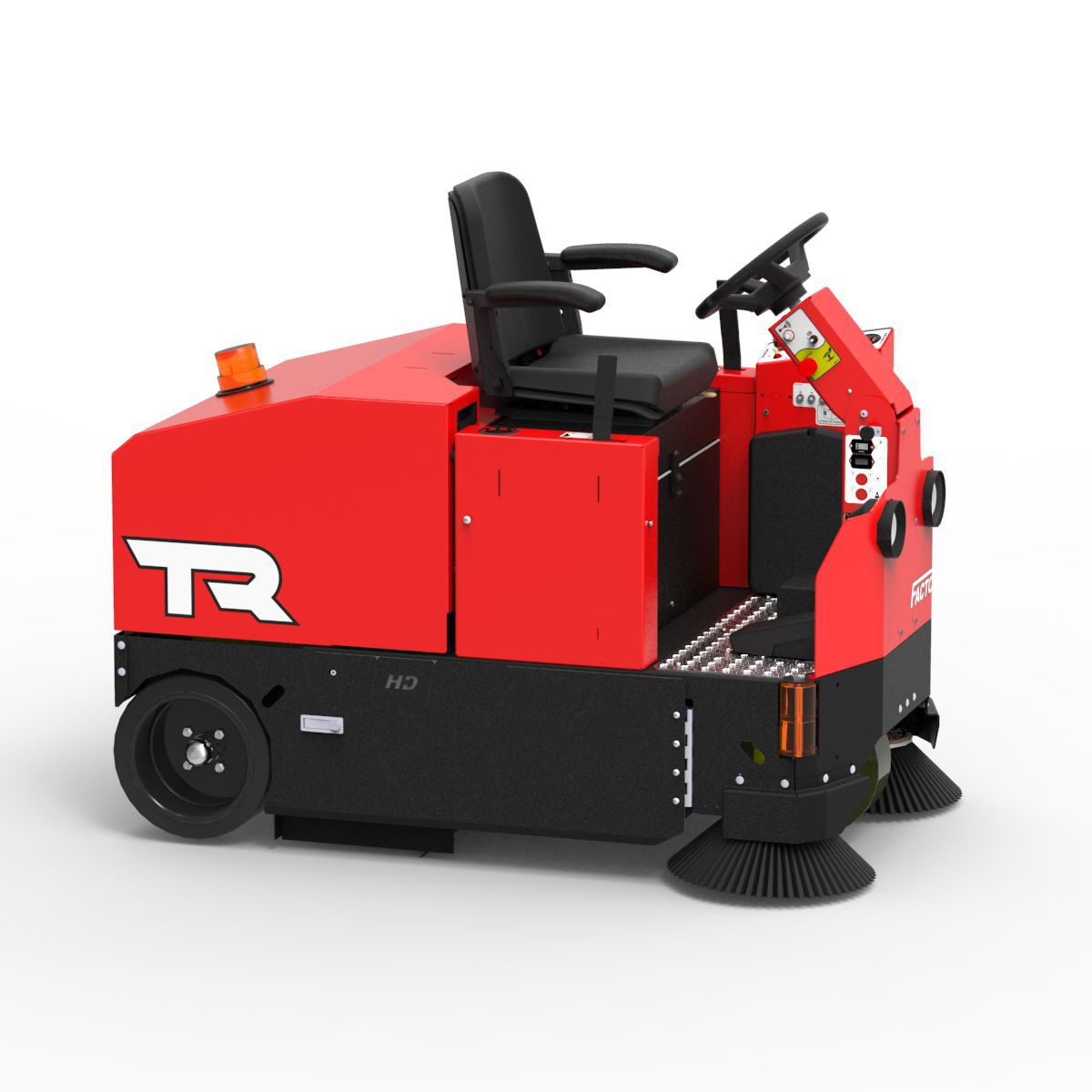 Ride-on sweeper - TR series - FactoryCat - battery-powered / compact