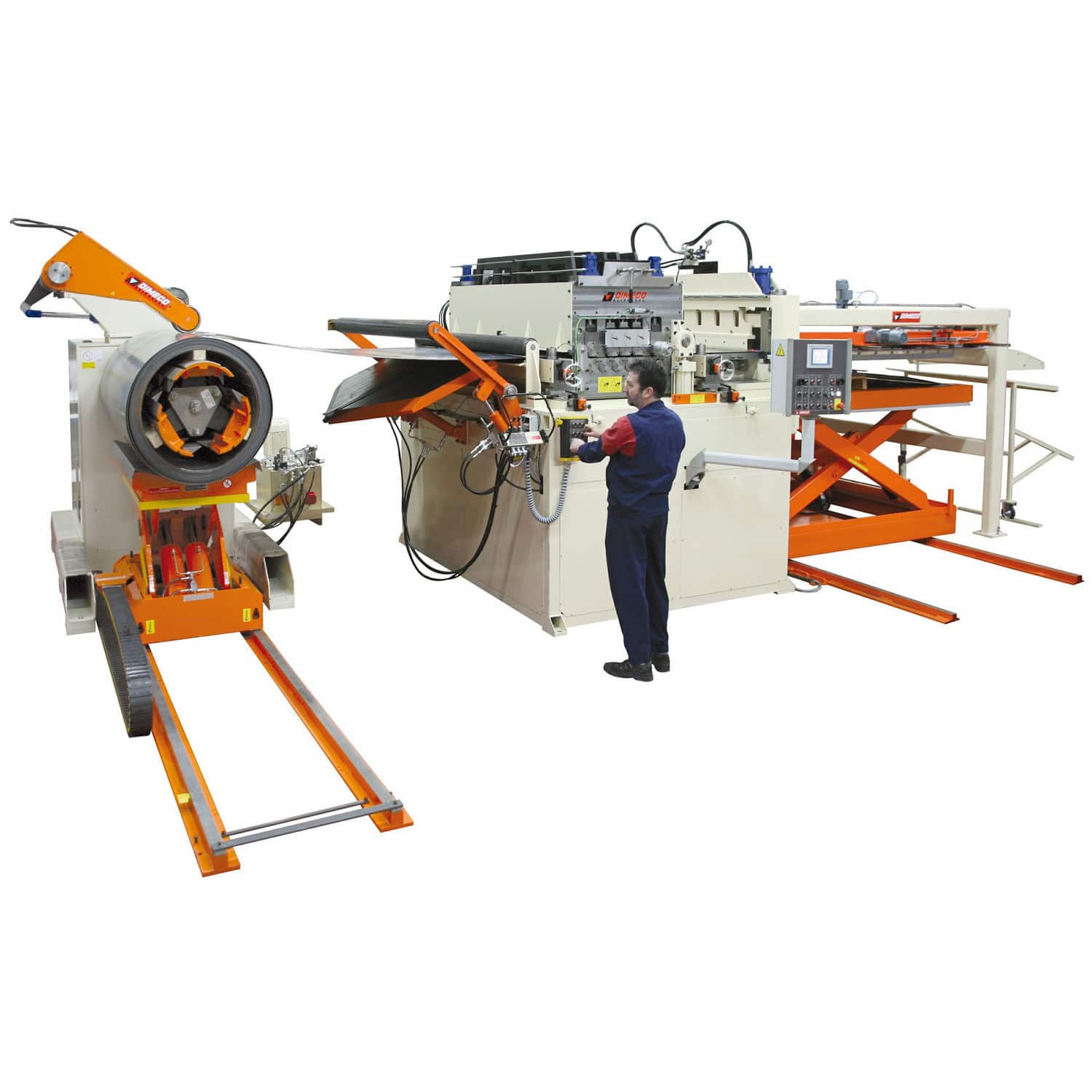 CNC cut-to-length cutting line - DIMECO - for metal / straightening ...