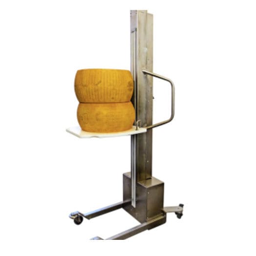 Cheese cart - Caseartecnica Bartoli - handling / stainless steel / platform