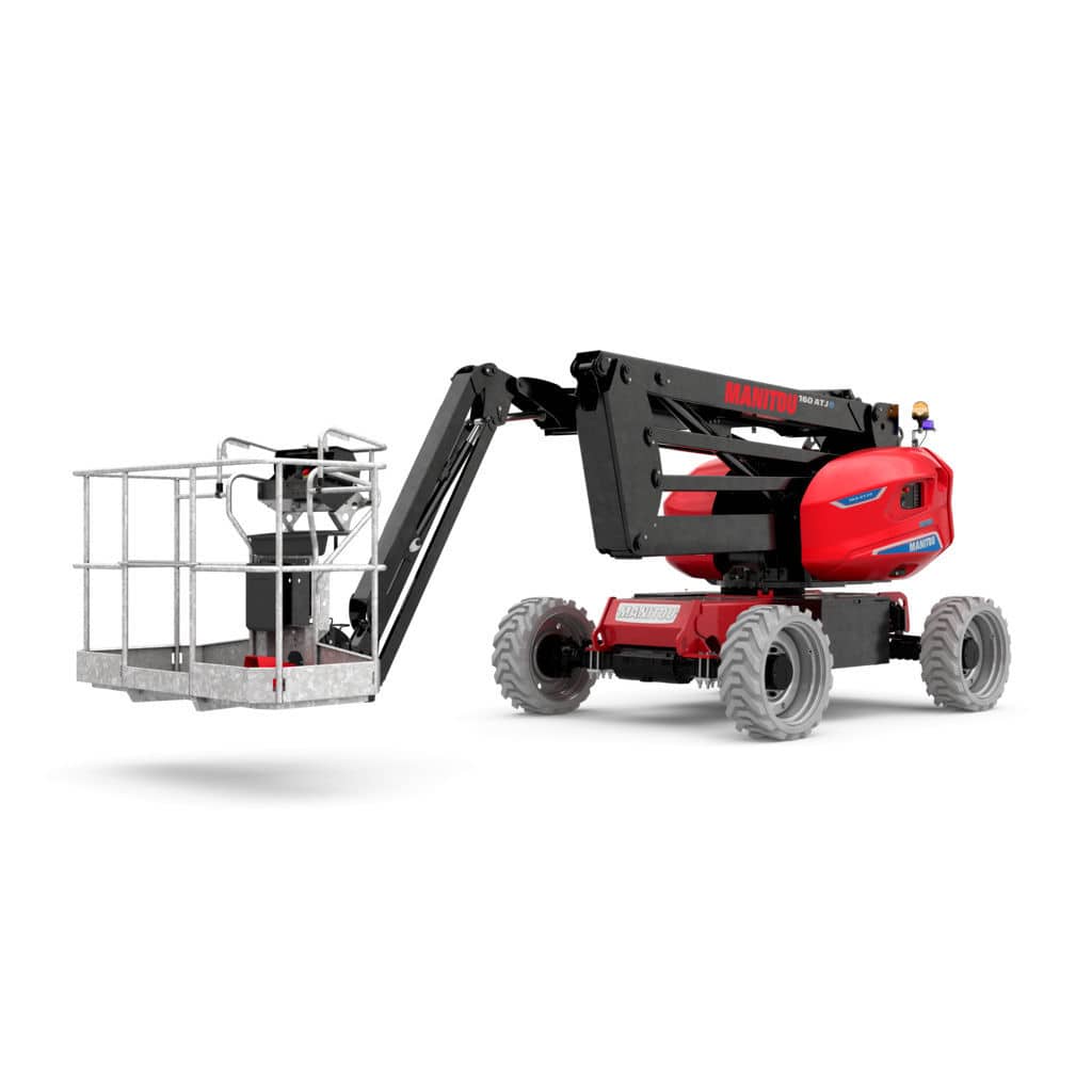 All-terrain articulated boom lift - 160 ATJ series - MANITOU - wheeled ...
